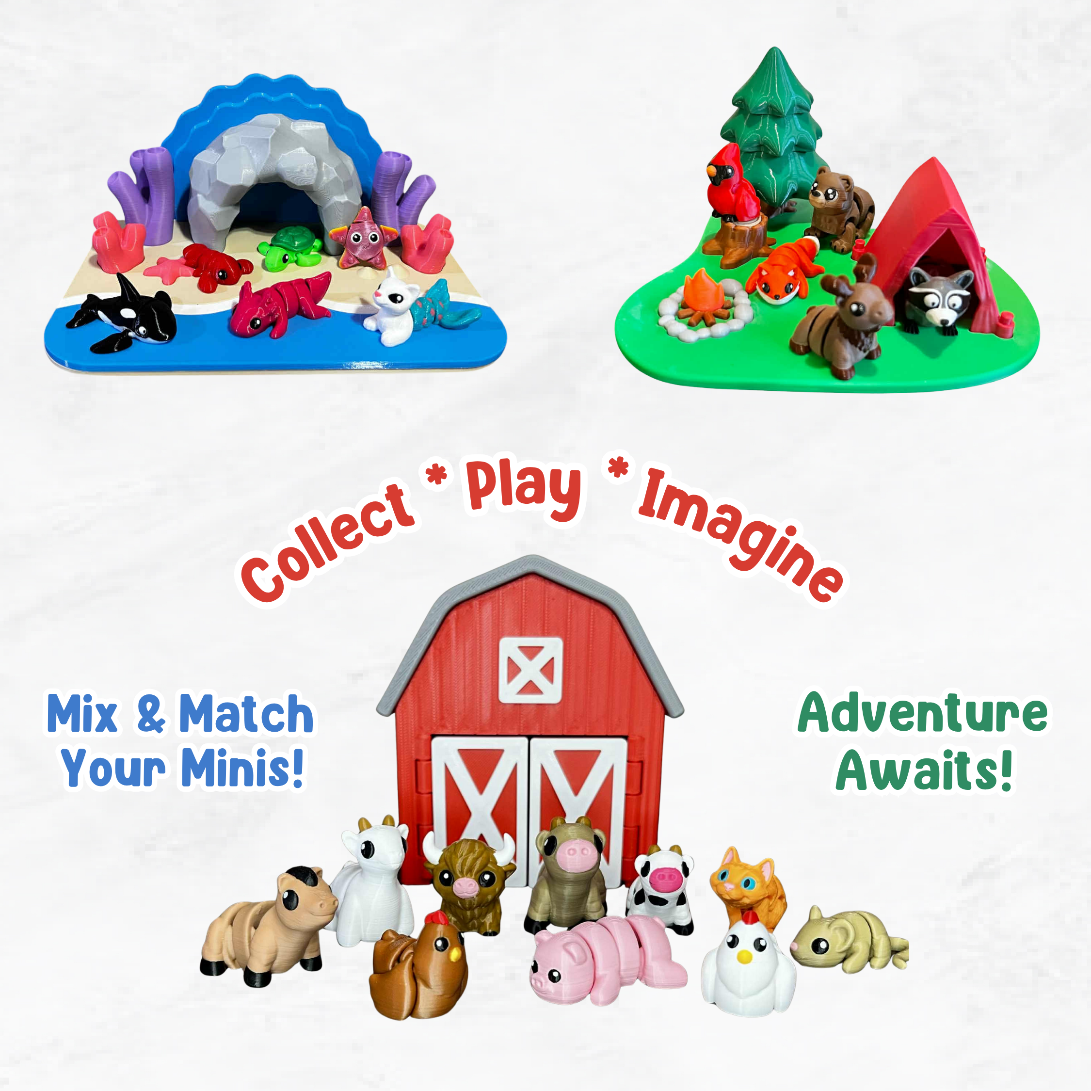 Mini Animal Habitats and Play Sets – GressCustoms
