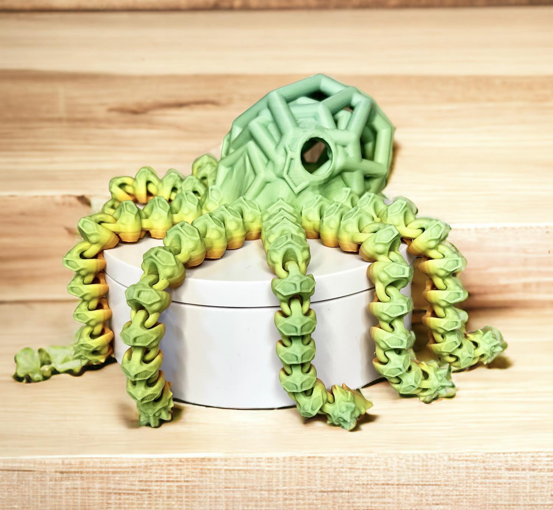 3D Printed Articulated Octopus - Matte Rainbow - Ready To Ship ...